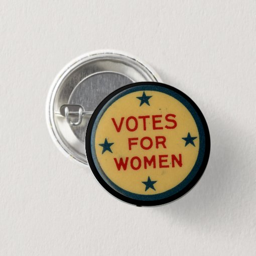 commemorative votes for women suffrage button | Zazzle