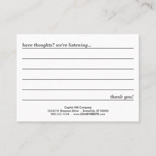 comment card | Zazzle