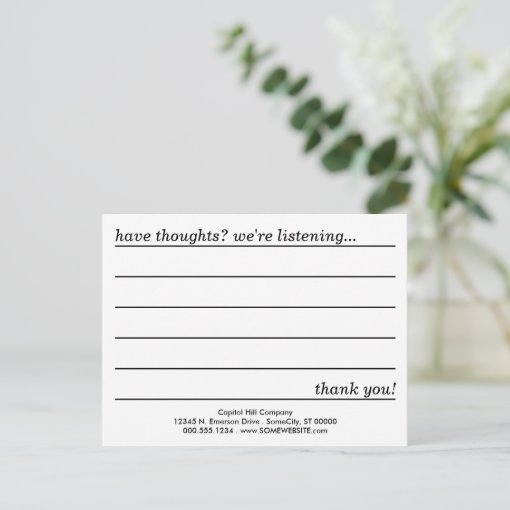 comment card | Zazzle