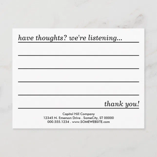 comment card | Zazzle