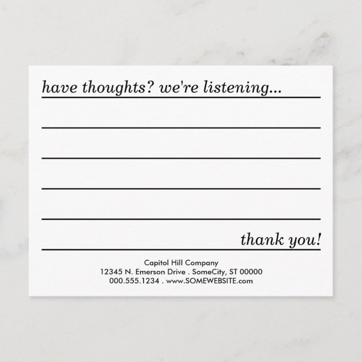 comment card | Zazzle.com