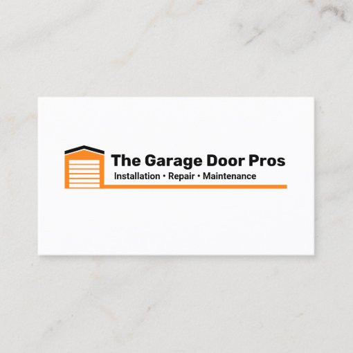 Commercial Garage Door Installer and Repair Business Card | Zazzle