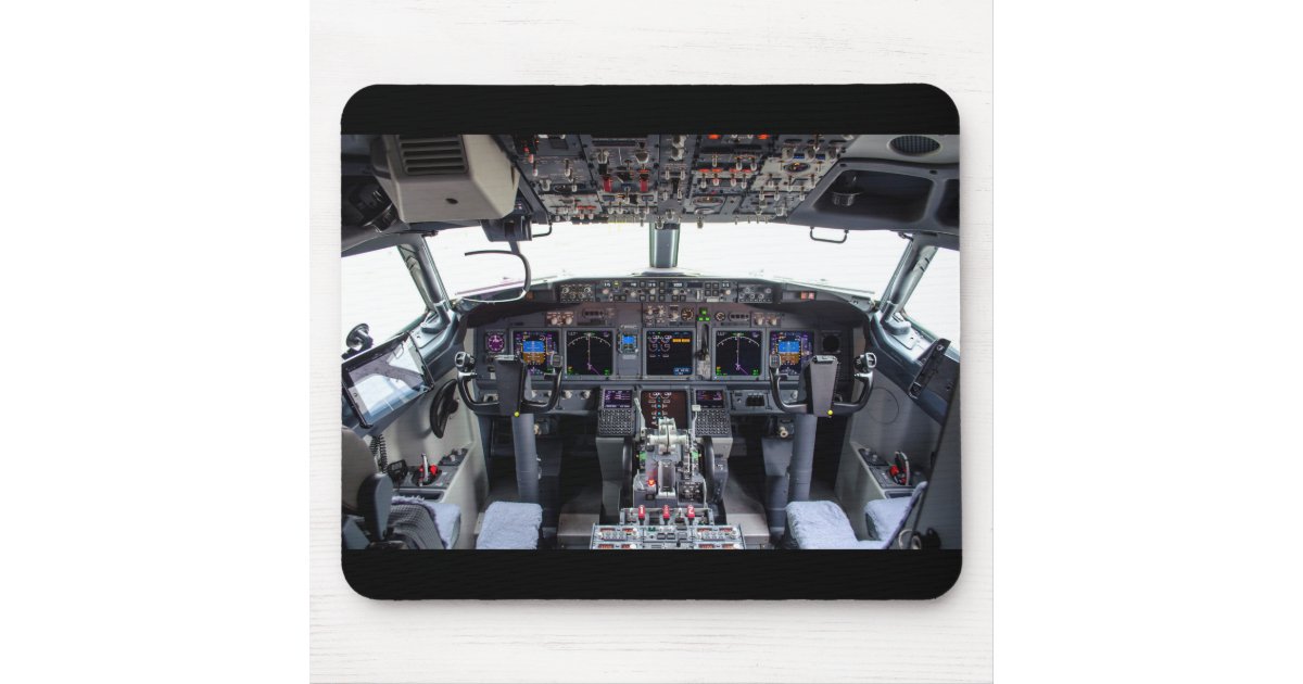 Commercial Jet Cockpit Mouse Pad | Zazzle