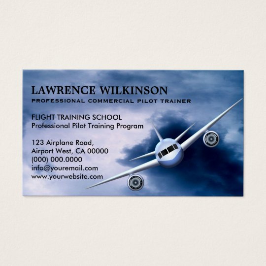 Aviation Pilot Business Card | Zazzle.com