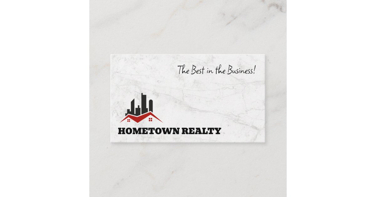 Commercial Residential Logo | Real Estate Business Card | Zazzle
