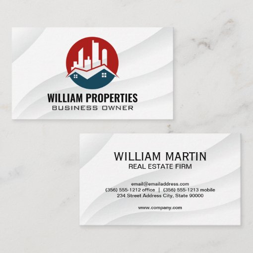 Commercial Residential Real Estate | Property Business Card | Zazzle