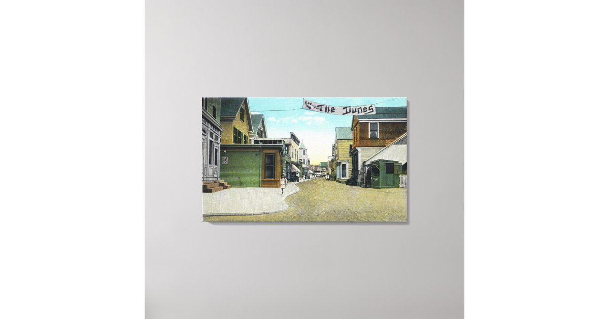 Commercial Street View Canvas Print | Zazzle