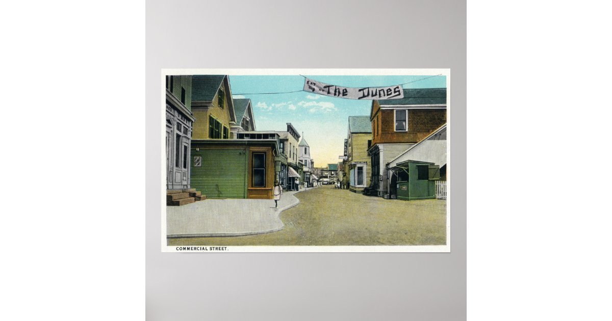 Commercial Street View Poster | Zazzle