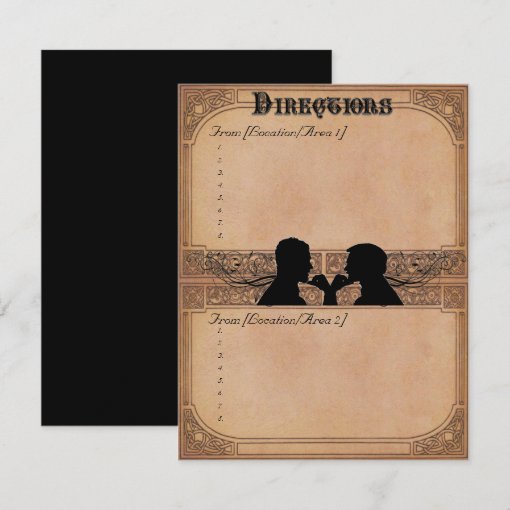 Commitment Ceremony Custom Driving Directions Invitation | Zazzle