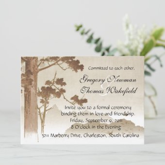 Commitment Ceremony Invitation | Zazzle