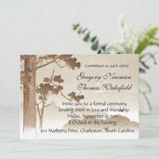 Commitment Ceremony Invitation | Zazzle