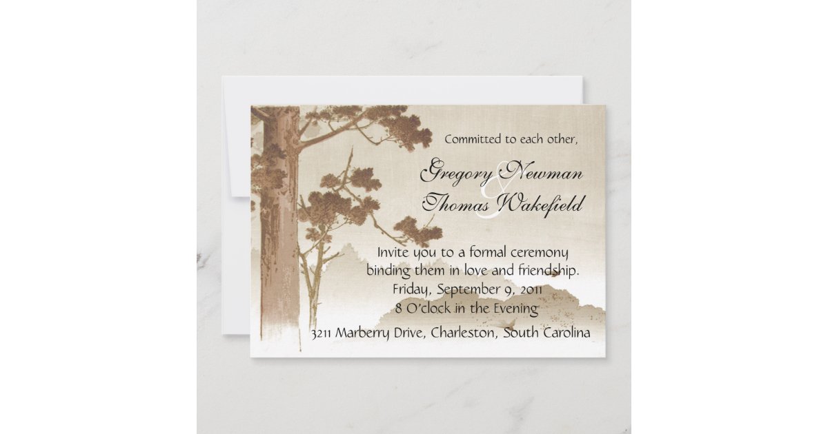 Commitment Ceremony Invitation | Zazzle