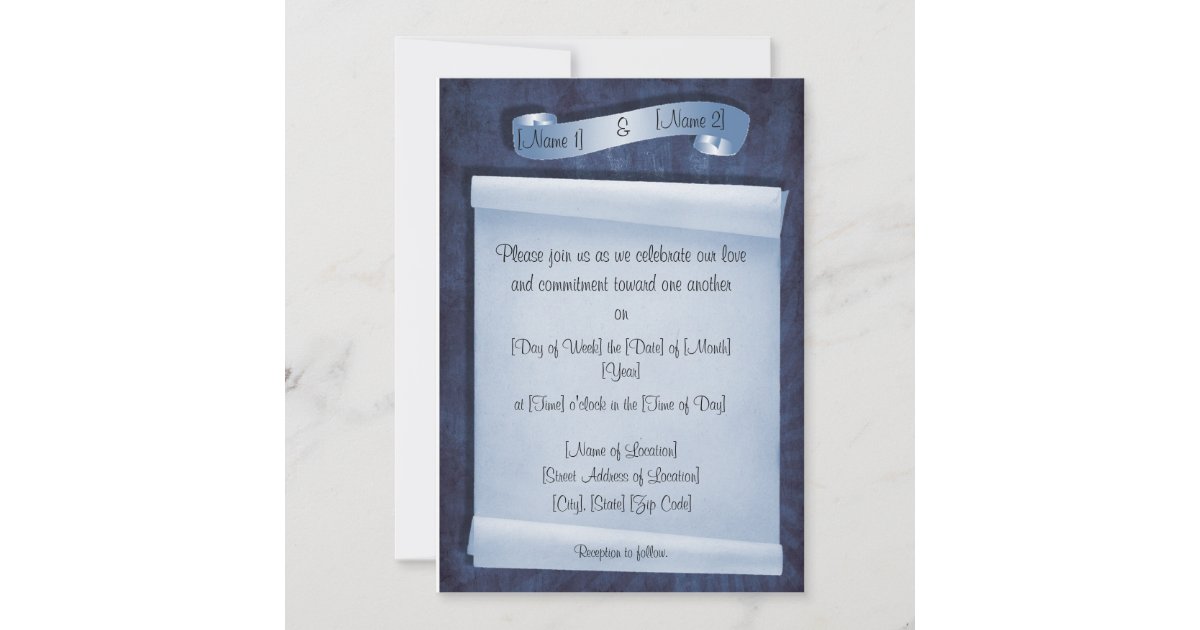 Commitment Ceremony Invitations | Zazzle