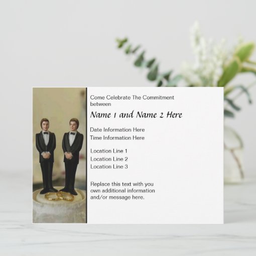 Commitment Ceremony Invite | Zazzle