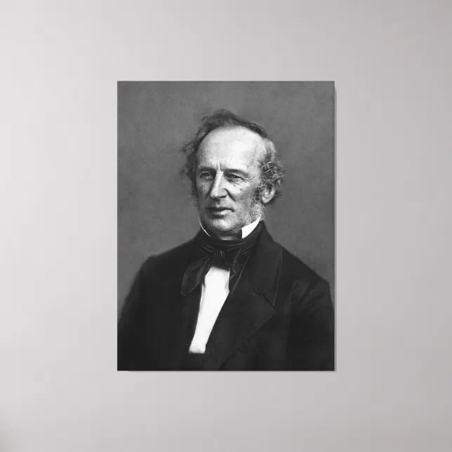 Commodore Cornelius Vanderbilt Portrait circa 1850 Canvas Print | Zazzle