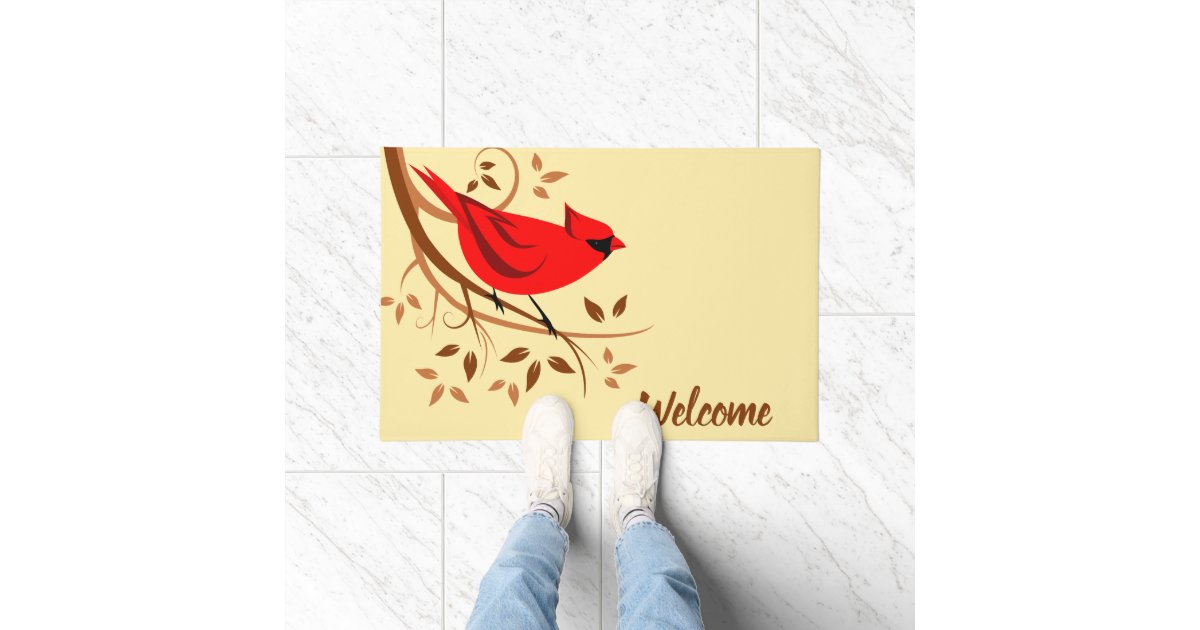 Common Cardinal Doormat | Zazzle
