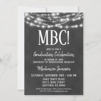 Communication Degree Graduation Party Invitation | Zazzle