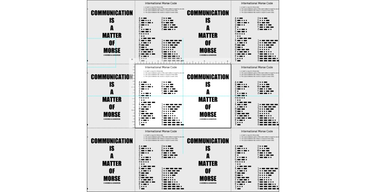 Communication Is A Matter Of Morse Code Humor Fabric | Zazzle.com