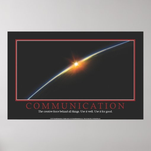 COMMUNICATION POSTER | Zazzle