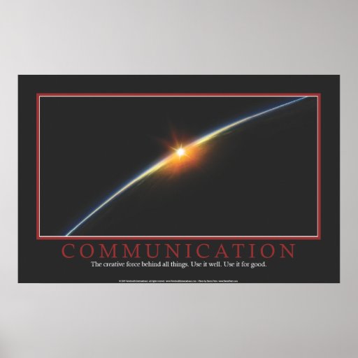 COMMUNICATION POSTER | Zazzle
