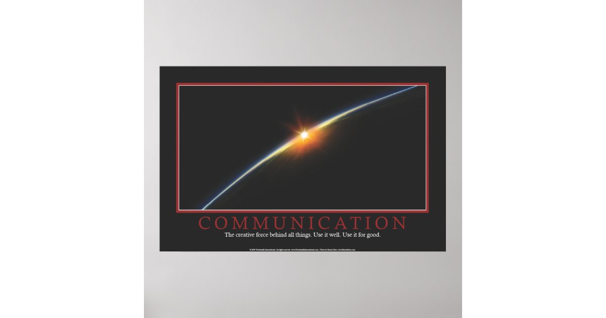 COMMUNICATION POSTER | Zazzle