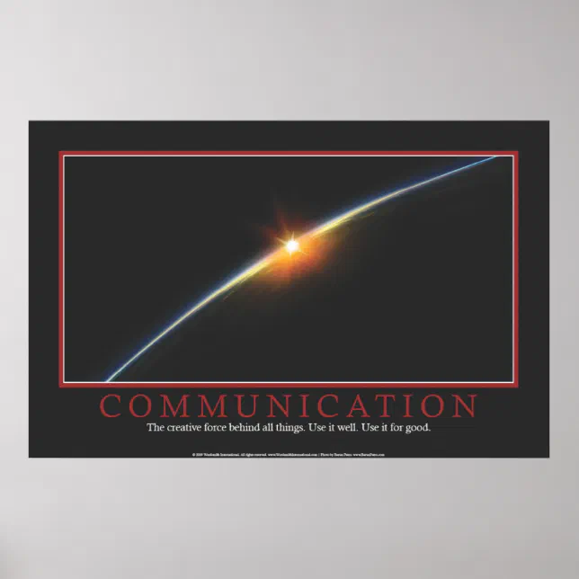 COMMUNICATION POSTER | Zazzle