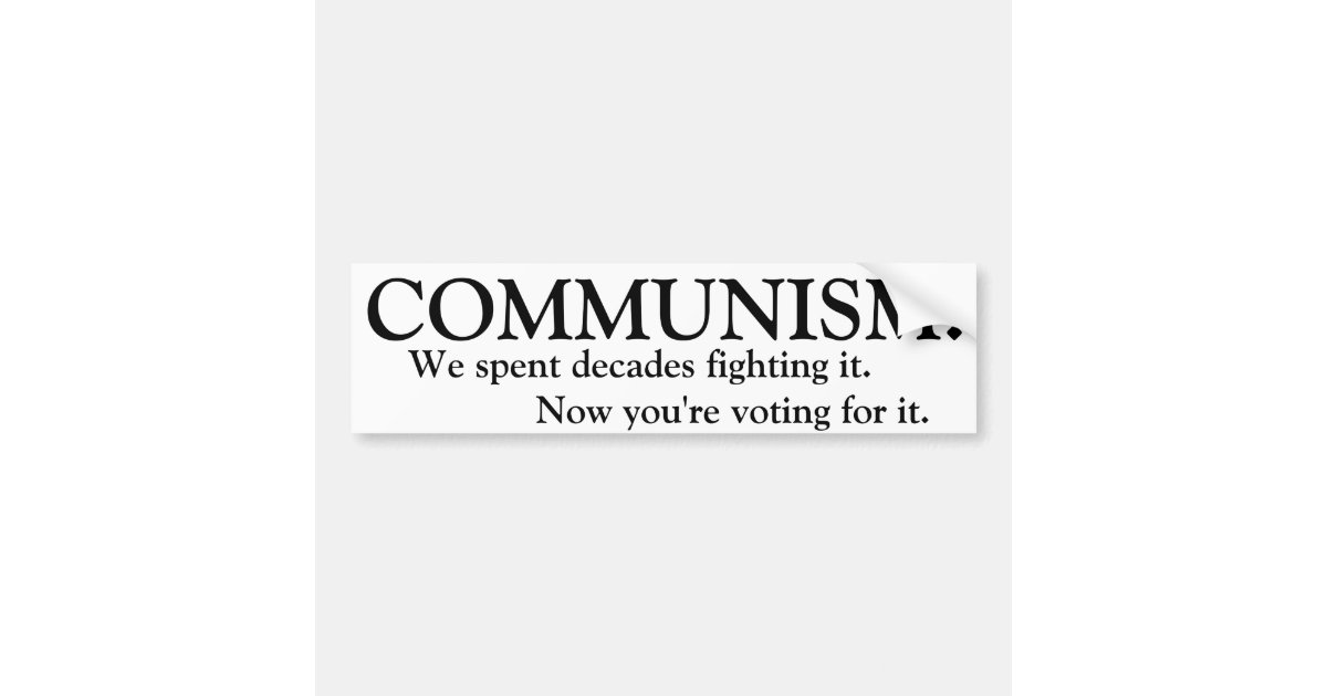 Communism Bumper Sticker | Zazzle