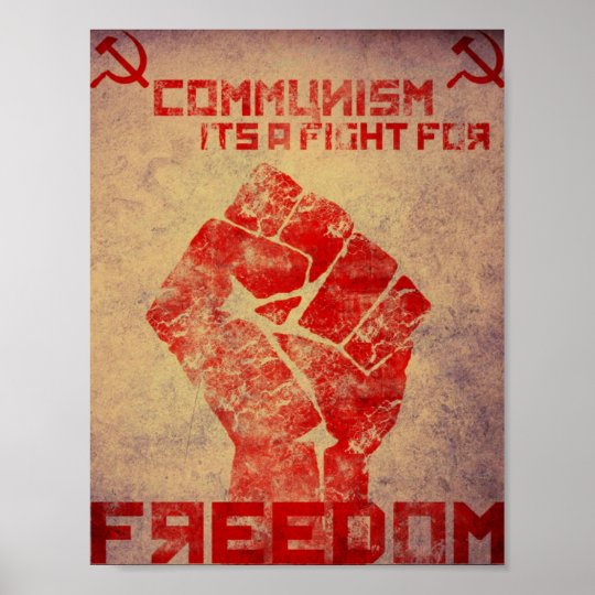 Communism is a fight poster | Zazzle.com