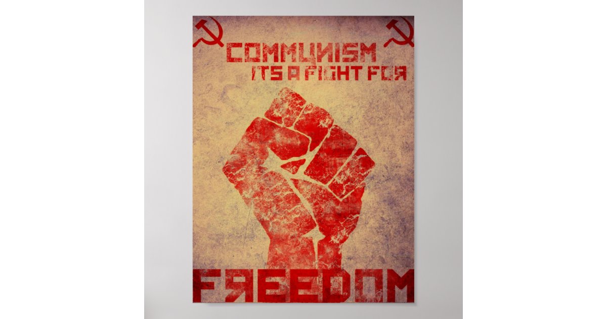 Communism is a fight poster | Zazzle
