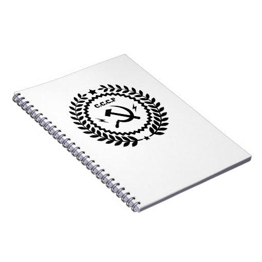 Communist CCCP Hammer Sickle Badge Notebook | Zazzle