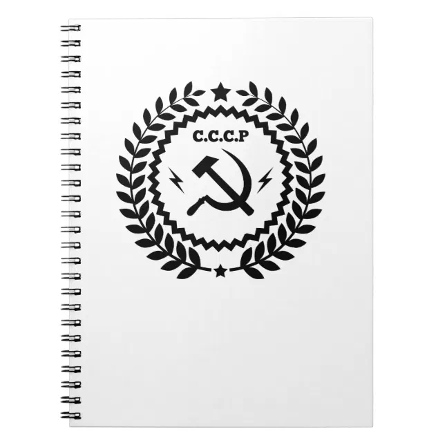 Communist CCCP Hammer Sickle Badge Notebook | Zazzle