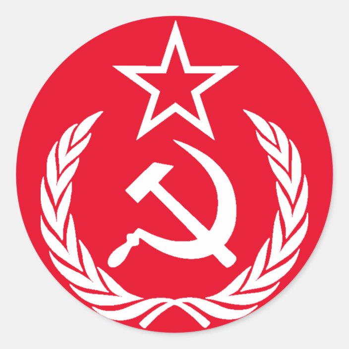 Communist Classic Round Sticker | Zazzle.com