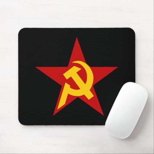 Communist DHKC Star Hammer & Sickle PC Mouse Pad | Zazzle