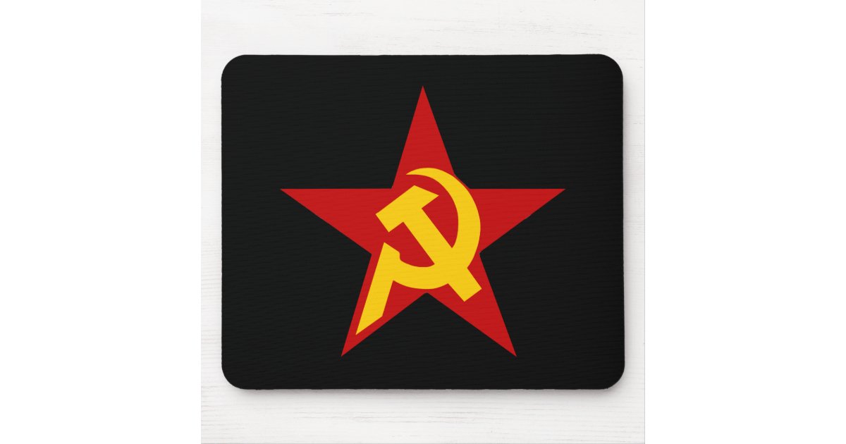 Communist DHKC Star Hammer & Sickle PC Mouse Pad | Zazzle