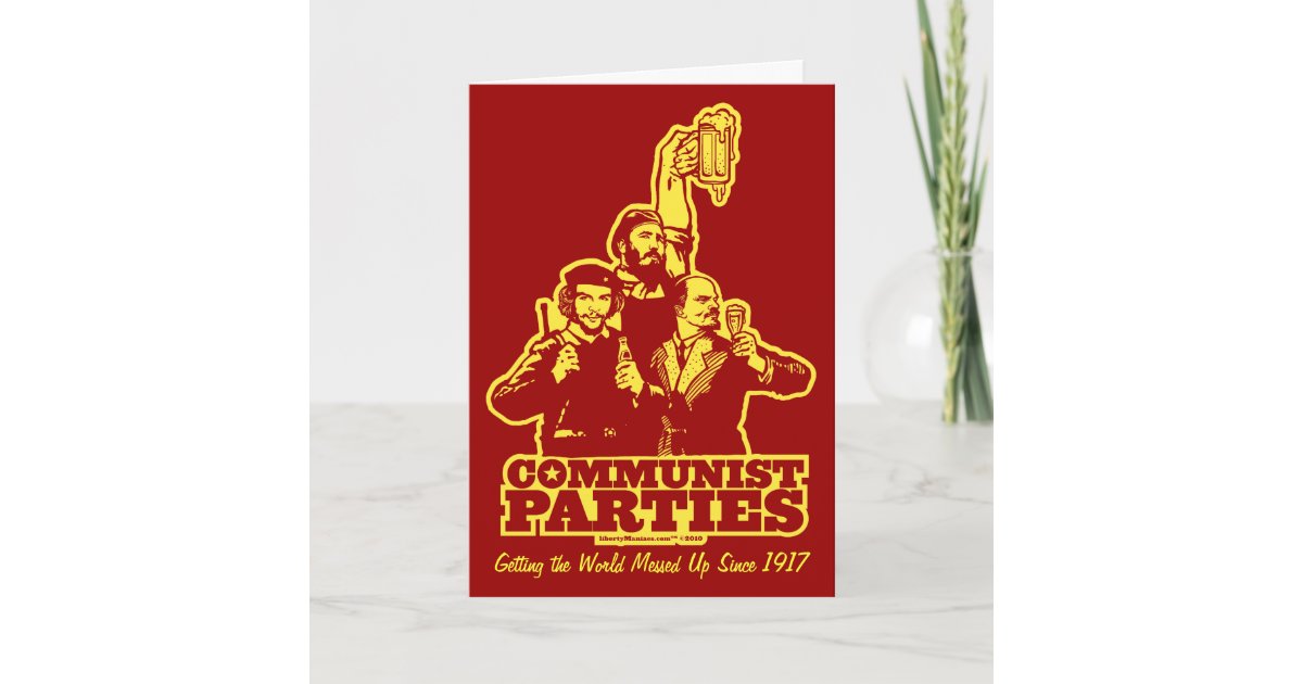 Communist Parties Card | Zazzle