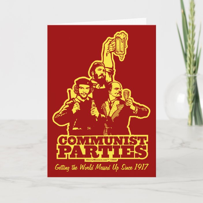 Communist Parties Card | Zazzle.com