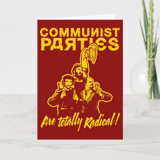 Communist Parties Card | Zazzle.com