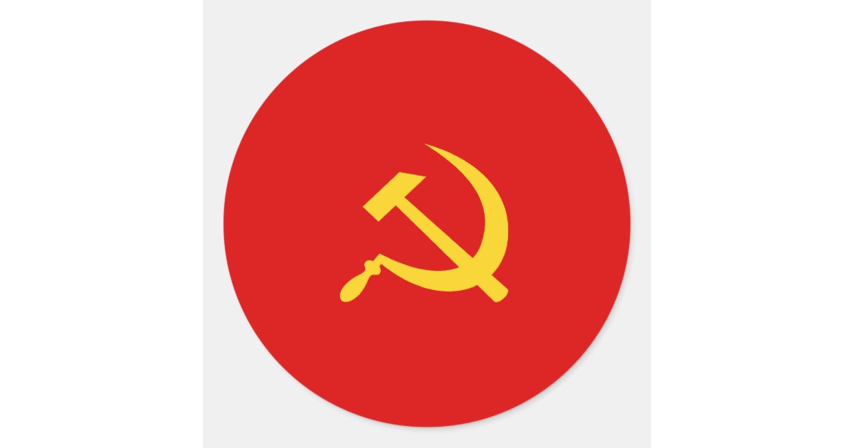 Communist Party Of Kampuchea, Colombia Political Classic Round Sticker ...