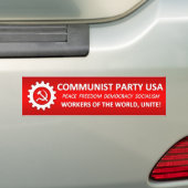 Communist Party USA Bumper Sticker | Zazzle