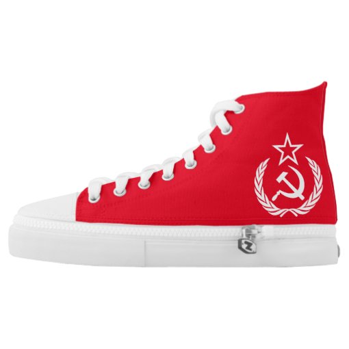 Communist Punk High-Top Sneakers | Zazzle