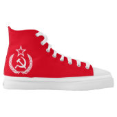 Communist Punk High-Top Sneakers | Zazzle