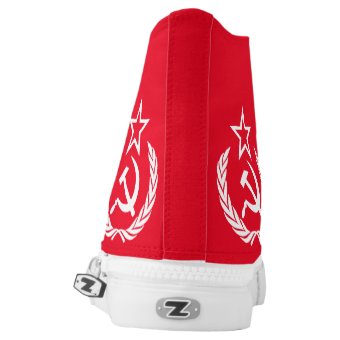 Communist Punk High-Top Sneakers | Zazzle