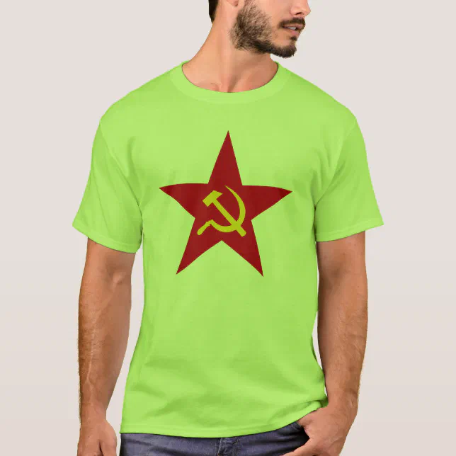 Communist Red Star (hammer & sickle) t-shirt | Zazzle
