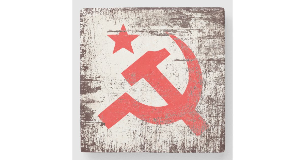 Communist Symbol Stone Coaster | Zazzle