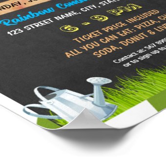 Community Garden event template Poster | Zazzle
