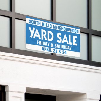 Community Neighborhood Yard Sale Banner | Zazzle