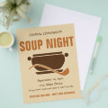 Community Soup Night custom flyer | Zazzle