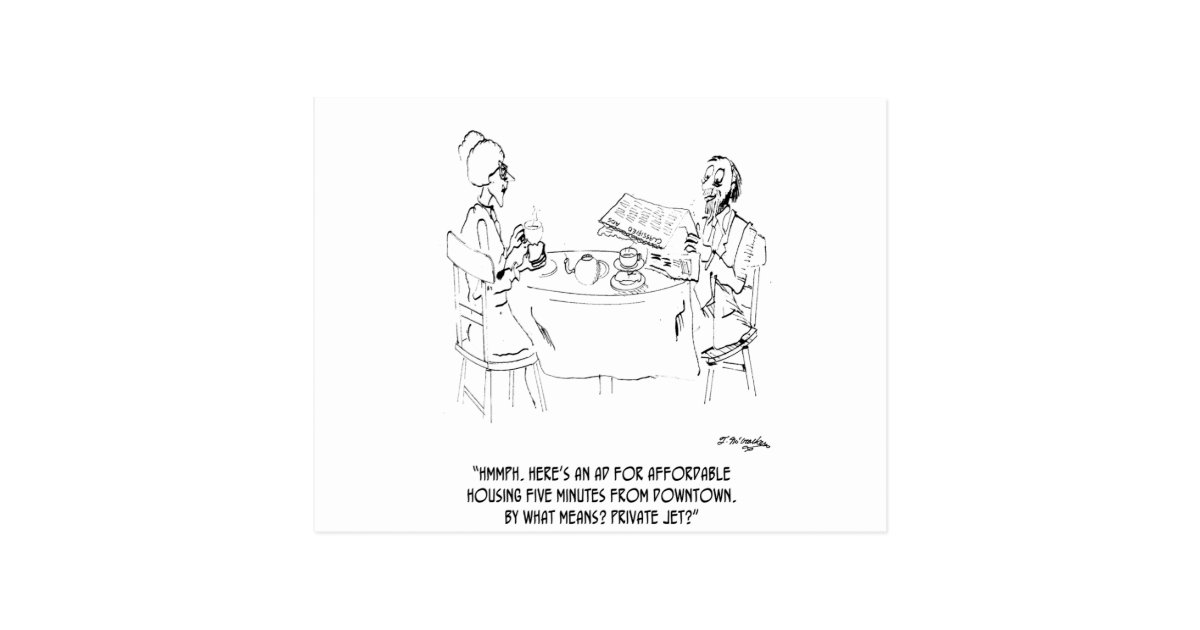 Commuting Cartoon 1098 Postcard | Zazzle.com