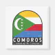 Comoros Flag Emblem Distressed Vintage Magnet | Zazzle