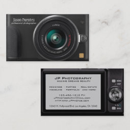Compact Digital Camera Photographer Business Card | Zazzle